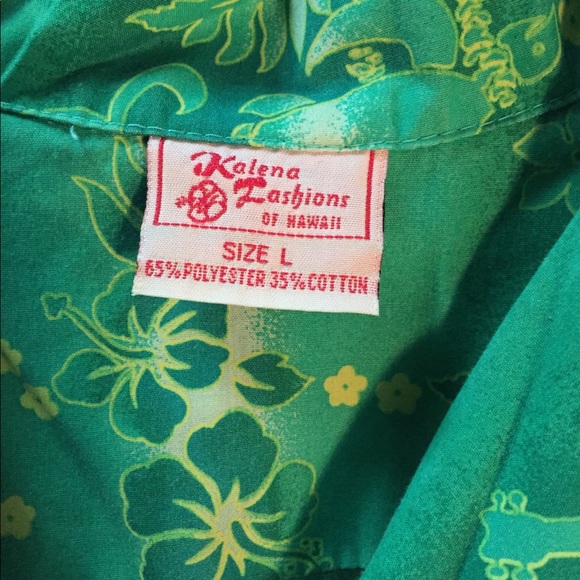 Kalena Fashions of Hawaii | Tops | Vintage Hawaiian Blouse Shirt L ...